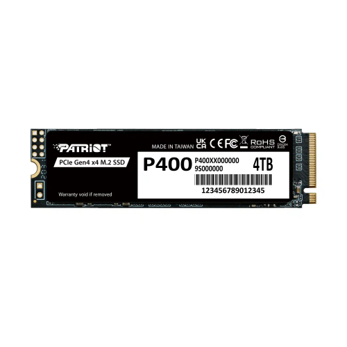 Patriot 7000MBS/4800MBS P400LP4KGM28H SSD M.2 NVMe 4TB