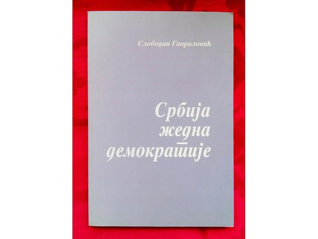 Srbija žedna demokratije, Slobodan Gavrilović
