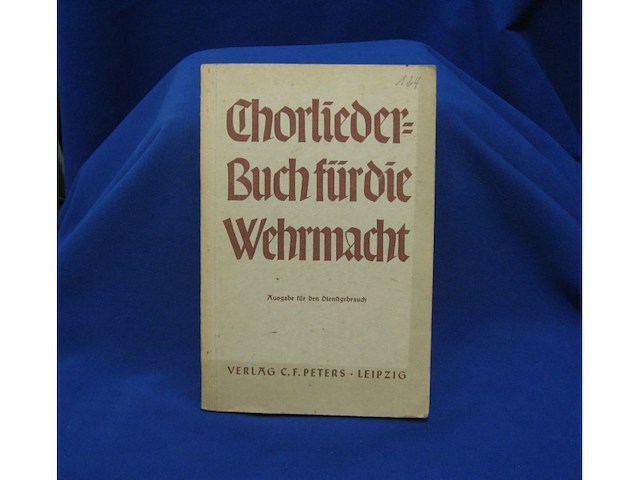 NEMACKA WWII vojna knjiga sa notama i pesmama