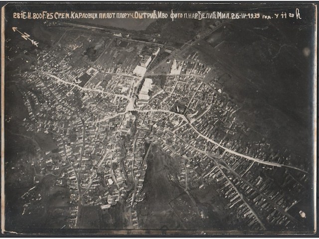 Sremski Karlovci - Avio snimak 1933