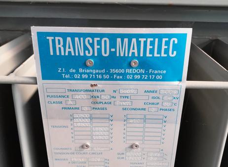Energetska oprema TRANSFO MATELEC HUILE / 54697 Verified seller