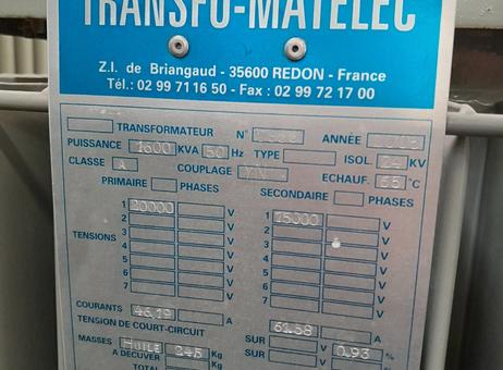 Energetska oprema TRANSFO MATELEC HUILE / 7888 Verified seller