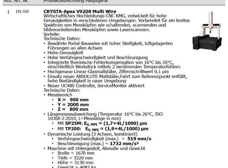 Skoro nova Mitutoio CRISTA-Apek V9208 merna jedinica  Dobar dogovor  Nisko radno vreme