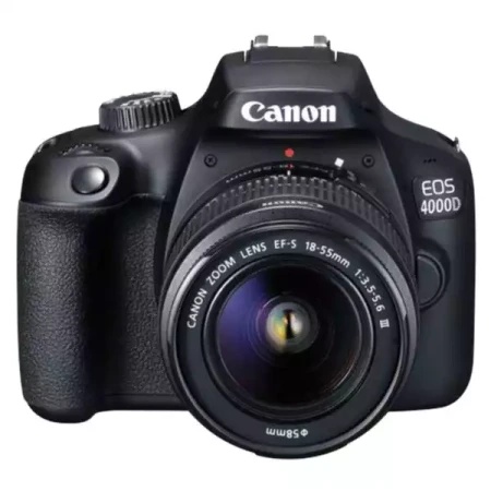 Canon EOS4000D + objektiv 18-55 DC III Black Digitalni fotoaparat