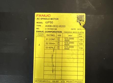 Fanuc A06B-0832-B200 Verified seller