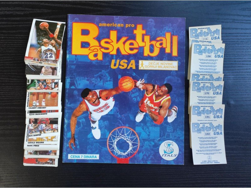 American Pro Basketball album i set sličica NBA 1994-95