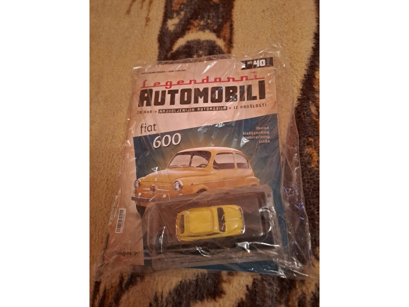 Legendarni automobili No40 FIAT 600 NOVO