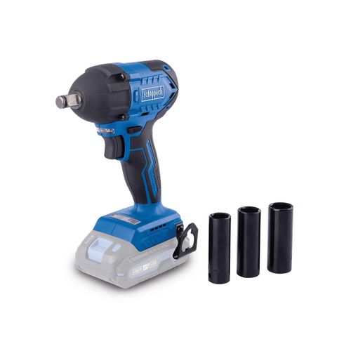 Scheppach Aku udarni odvijač 370Nm 1/2” Brushless IXES BC-IW350-X – Solo+ POKLON Set punjač 2.4 A i baterija 2.0 Ah Starter Kit 2 IXES SBSK2.0