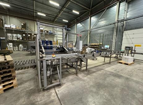 Engler mašina za paletiranje – nerđajući čelik – u radu – prehrambena industrija Verified seller