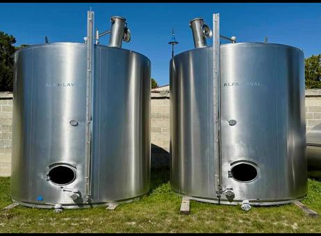 Rezervoar od nerđajućeg čelika 316L - Termoregulisano - Ravno dno nagnuto 2% - ALFA LAVAL - 17800 L Verified seller