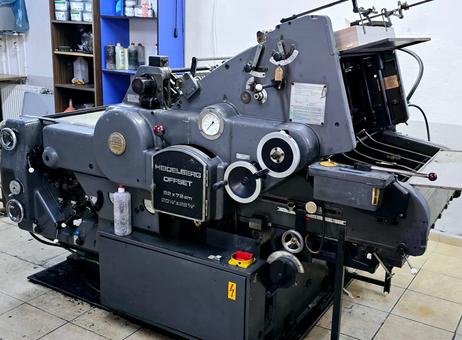 Offset dve boje heidelberg 52x72 gri pompalı