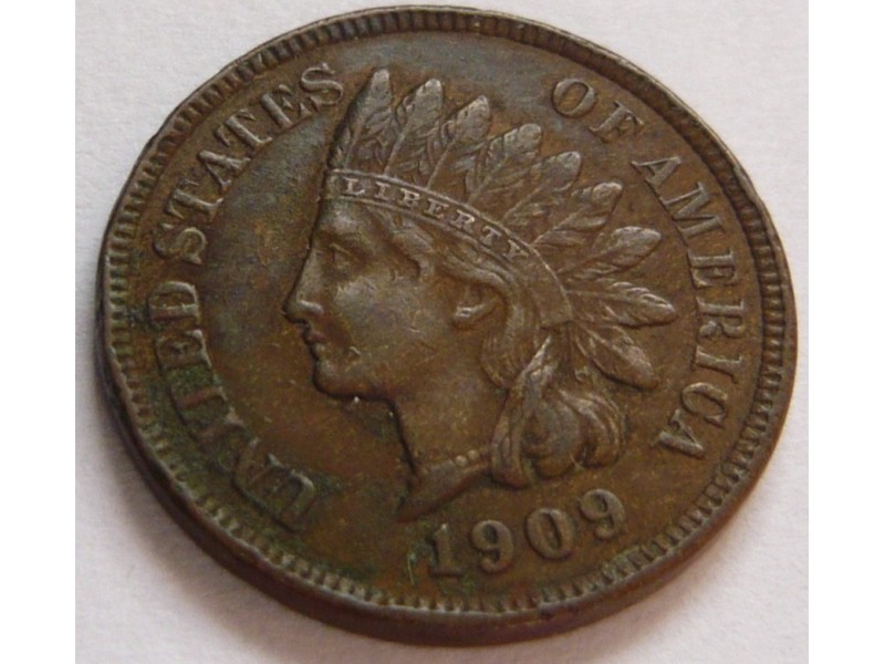 1 Cent `Indian Head Cent` - 1909