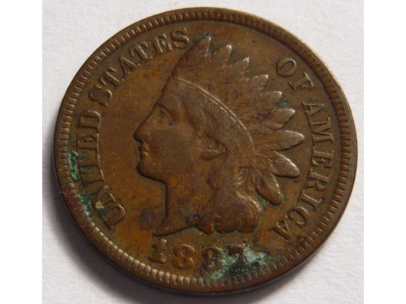1 Cent `Indian Head Cent` - 1887