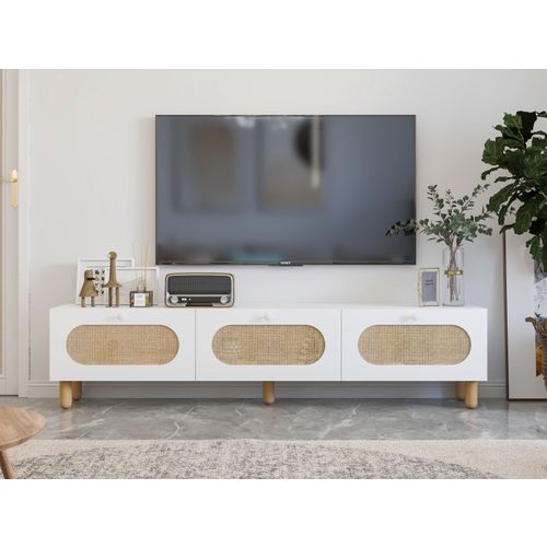 Elena - White White TV Stand