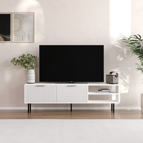 Venus - White White TV Stand
