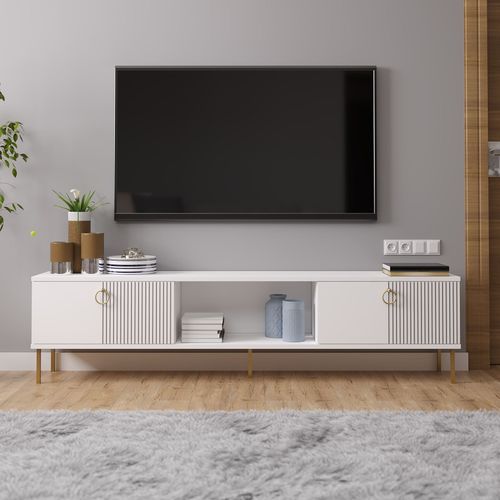 Paye - White White TV Stand