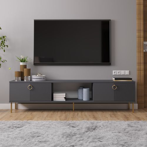 Paye - Anthracite Anthracite TV Stand