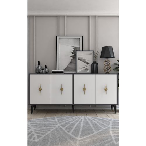 Figora - Anthracite, White Anthracite White Console
