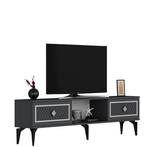 Herry - Anthracite, Silver Anthracite Silver TV Stand