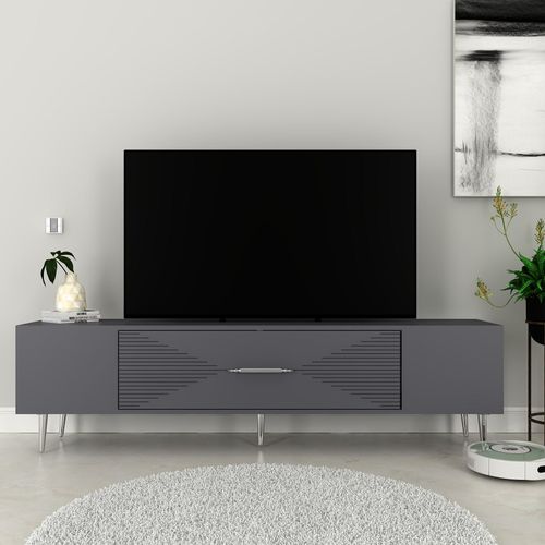 Dekol1 - Anthracite, Silver Anthracite Silver TV Stand