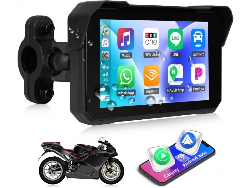 UNIVERZALNA MULTIMEDIA za motor 5" Carplay Android Auto