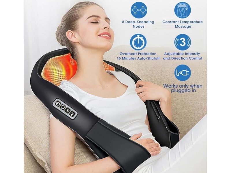 AERLANG Shiatsu Masažer za vrat,ramena,leđa