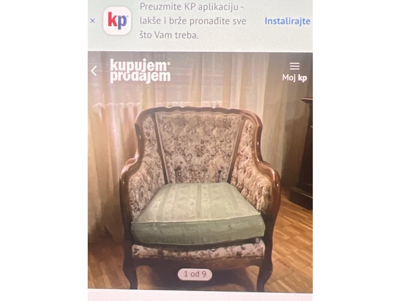 Prodajem dve fotelje i troset, Salonska garnitura.