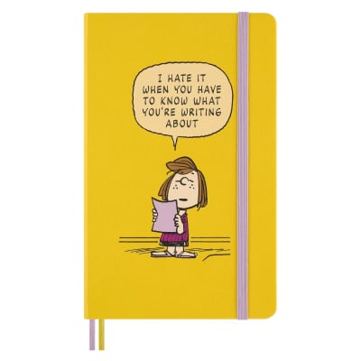 Agenda - Moleskine, Snoopy, Large, Hard Cover, Yellow