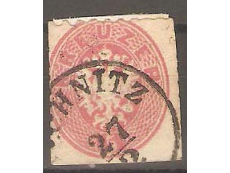 1863 - Austrian 5kr rose