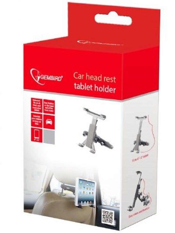 Držač u kolima na naslonu sedišta, Držač tableta, telefona, Gembird TA-CHHR-02, dijagonale 4.7"- 12.9"