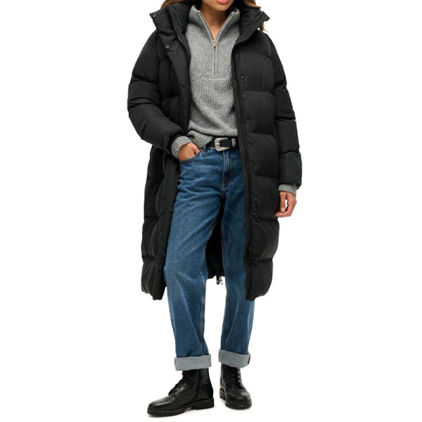 SUPERDRY JAKNA LONGLINE HOODED PUFFER JACKET ZA ŽENE