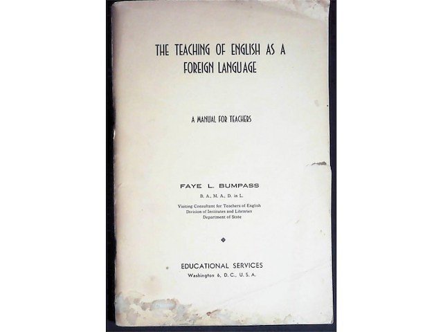 The teaching of English as a Foreign language ➡️ 1950g