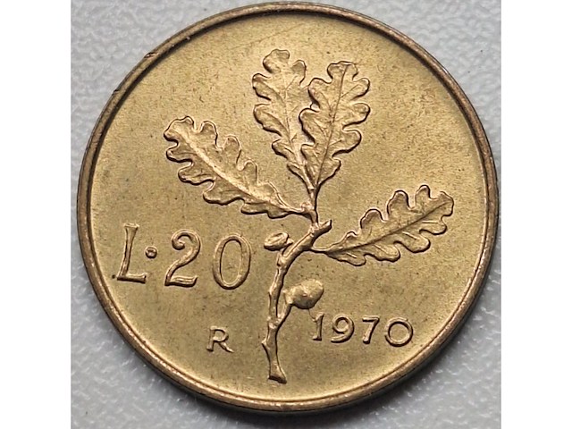 20 Lira 1970 Italija
