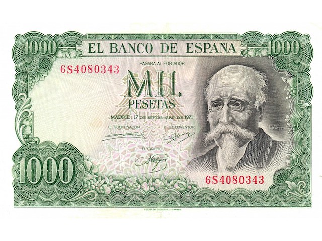 1000 Pezeta 1971.