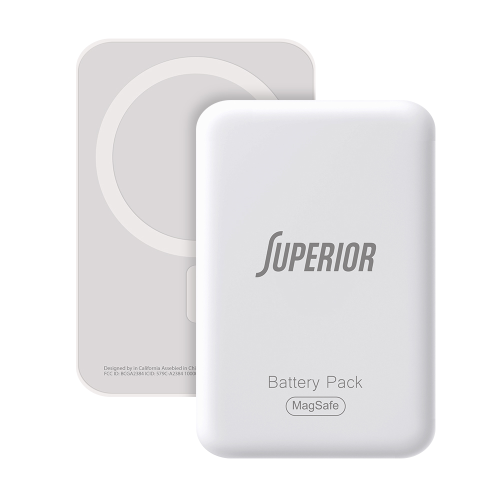 Back Up baterija (univerzalna) MagSafe Superior 15W 10000 mAh beli (MS)