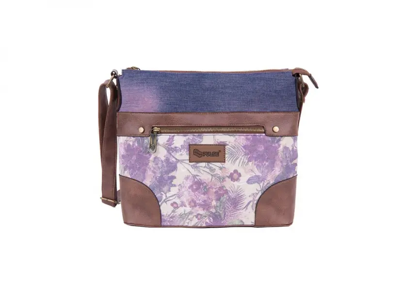 TORBA NA RAME PULSE JEANS FLORAL 121349