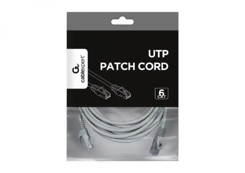 PP6U-CU-7.5M Gembird Mrezni kabl, CAT6 BAKARNI UTP Patch cord 7.5m grey