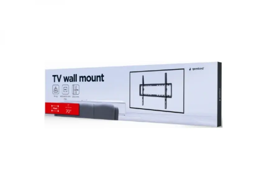 WM-70F-03 Gembird TV nosac fiksni 37-70 VESA max.60x40cm max 35kg