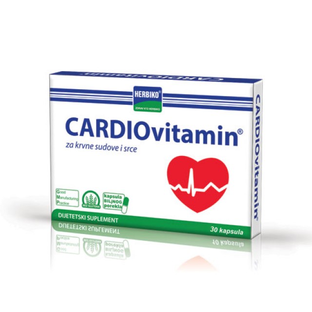 CARDIOVITAMIN KAPSULE A30
Opis
INFORMACIJE
NALOG
SERVIS
KORISNI LINKOVI