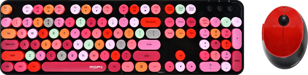 TASTATURA I MIŠ BEŽIČNI SET OP24505 ljubičasta plava crna zelena bež roze *MD WY* NOVO+