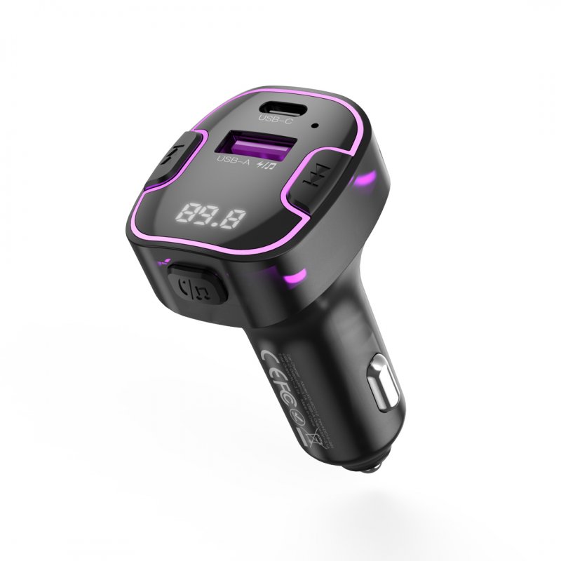 FM TRANSMITTER SA PUNJAČEM ZA AUTO XO XO-BCC12 FM BLUETOOTH MP3 PLAY USB-A + USB-C *MD *SR