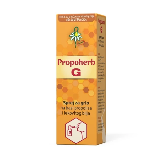 PROPOHERB G SPREJ ZA GRLO 30ML
Opis
INFORMACIJE
NALOG
SERVIS
KORISNI LINKOVI