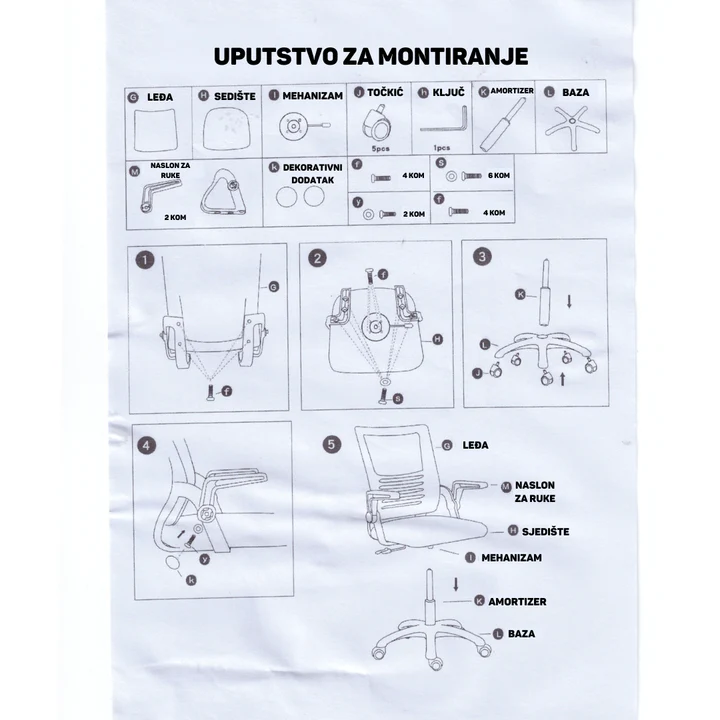 QUANTUM ergonomična kancelarijska stolica [618]