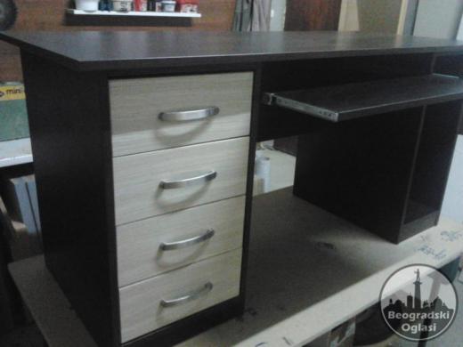Radni sto sa 4 fioke+PC deo+NT