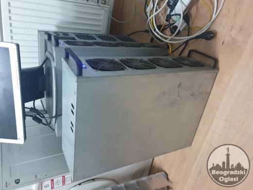 Mining rig 8x rx570 4g, profi kucista za rig za 8 grafika