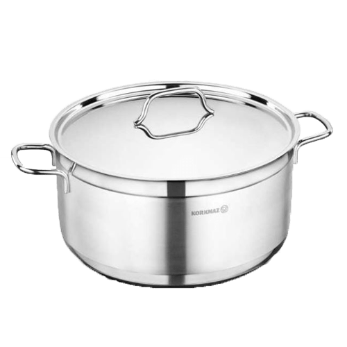 KORKMAZ Lonac sa poklopcem Alfa A1019 Nerđajući čelik, 22cm, 4 l, Inox