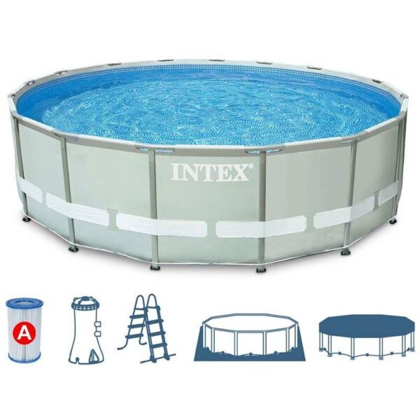 INTEX Bazen metalni okvir PRISM FRAME 4.57 x 1.07m