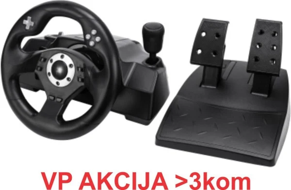 STR-M-40 ** Gembird RACEMASTER PC racing wheel 270degr. PC/PS3, Direct-X-X-input (4499)