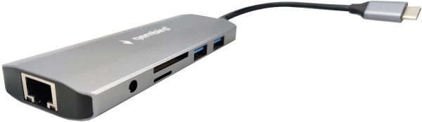 A-CM-COMBO9-03 ** Gembird USB Type-C 9in1 multi-port adapter USB-C+HUB+HDMI+PD+card+RJ45 Gbit (2159)