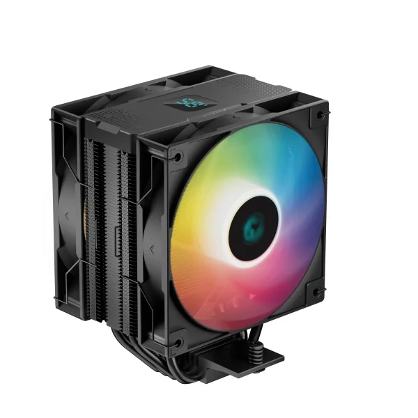 DeepCool AG400 DIGITAL PLUS 4xHeat Pipe, Real-Time CPU Screen, 220W 2x120mm 2100rpm 76CFM, Intel/AMD